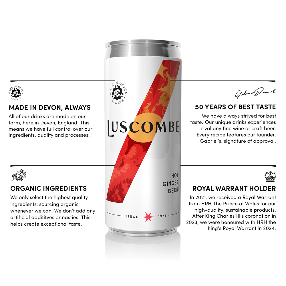Organic Ginger Beer | Award-Winning | Luscombe Drinks – Luscombe Drinks Ltd